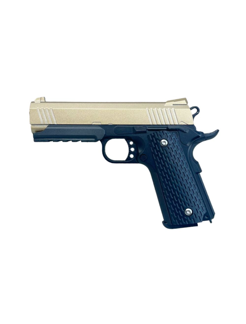 Galaxy G25 Kustom K-Warrior with Rail Full Metal Spring Pistol (G25 - Gold)