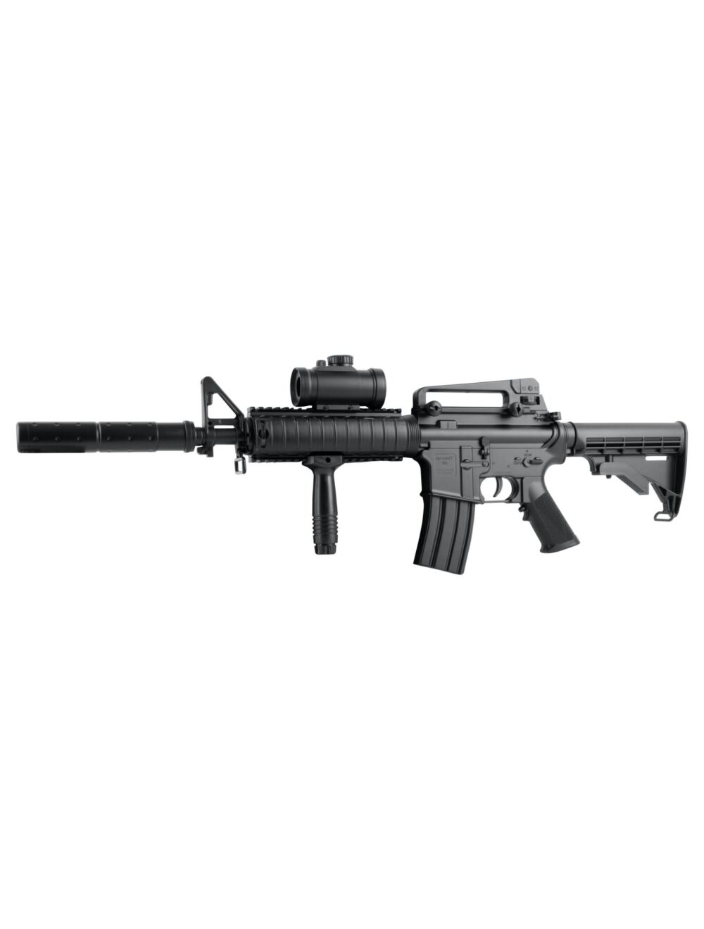 airmaX M4 LPAEG M4 (with Mock Scope, Grip, Silencer, Battery and Charger)