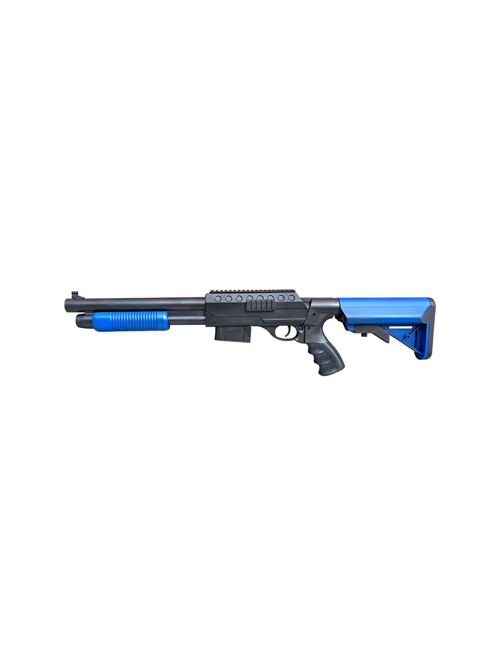 Vigor M870 Custom Tactical Pump Action Shotgun (RIS - Two Tone Blue ...