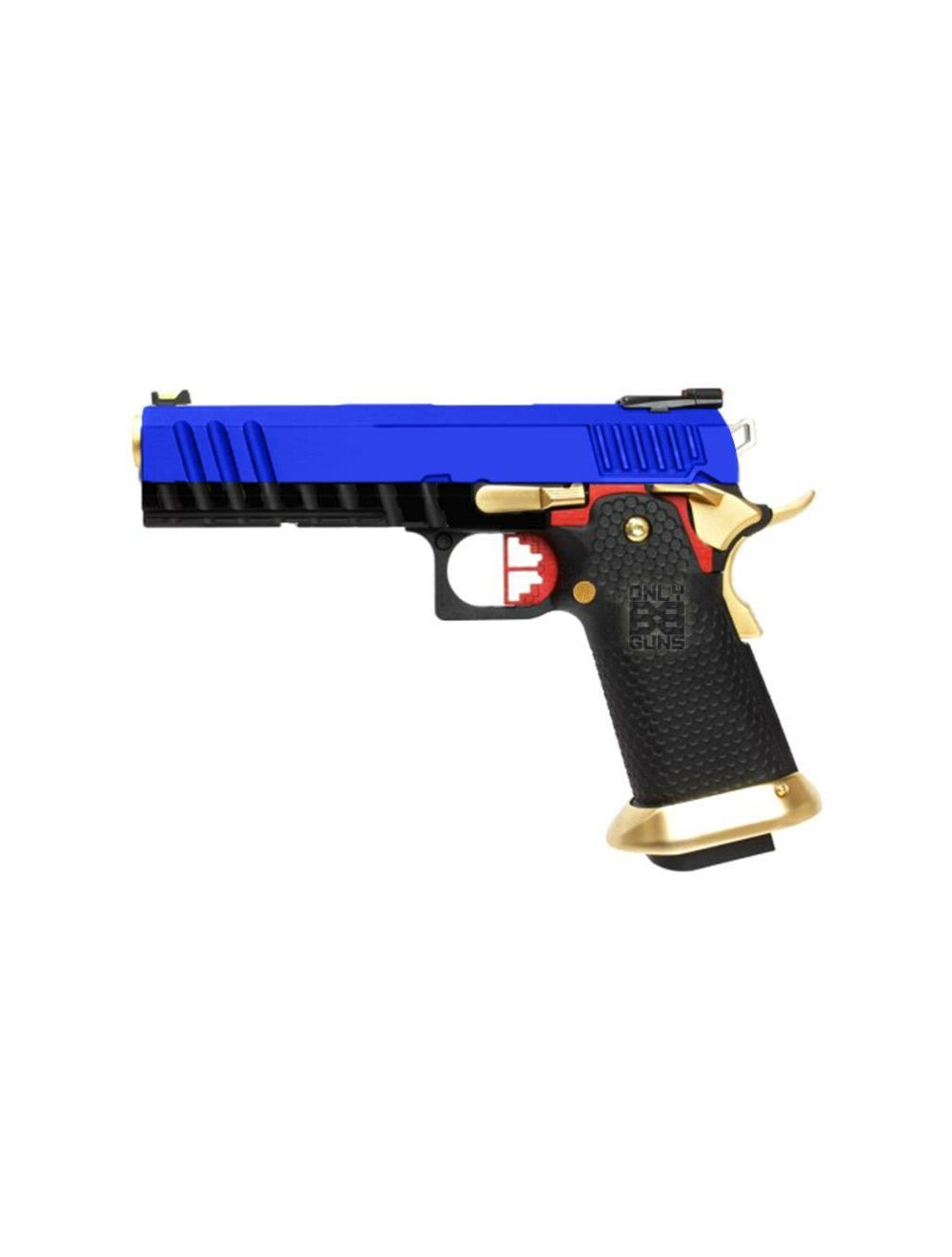 Armorer Works Custom Hi-Capa GBBP (Silver Slide - Gold Barrel - Fully ...