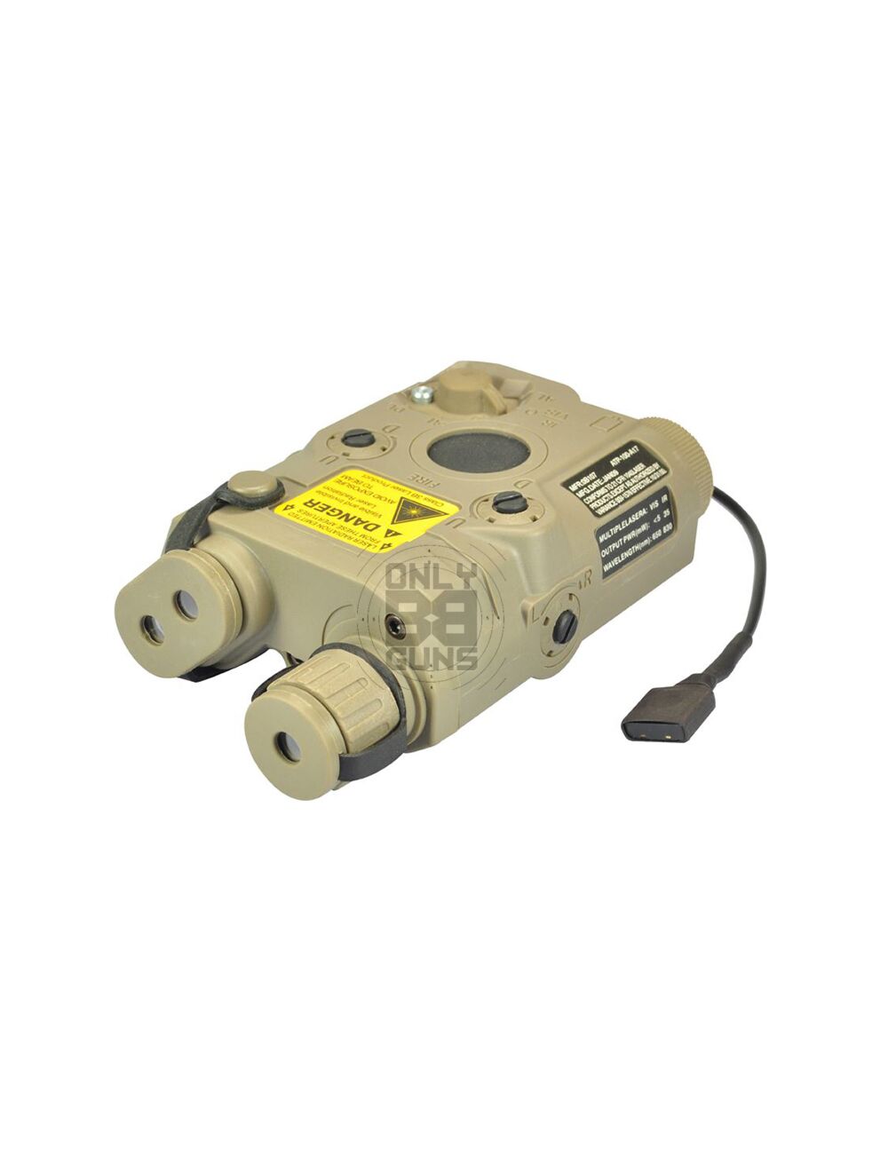 PEQ -15 Battery Box with Red Laser - TAN (SP-B26A-TAN)