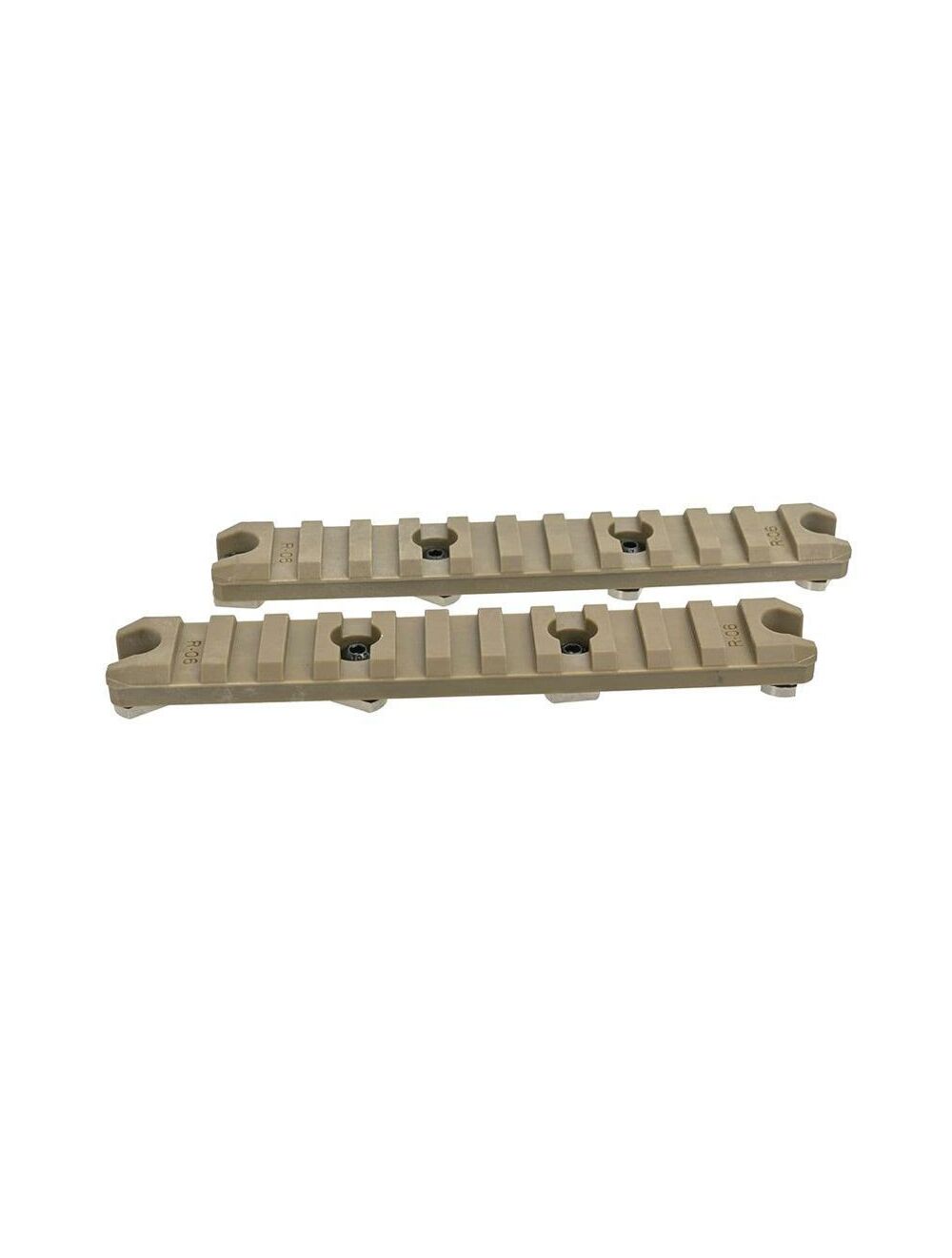 Ares Amoeba 5.0" M-Lok Key Rail System (2pcs - ABS - AM-ML-R-006-DE - Tan)