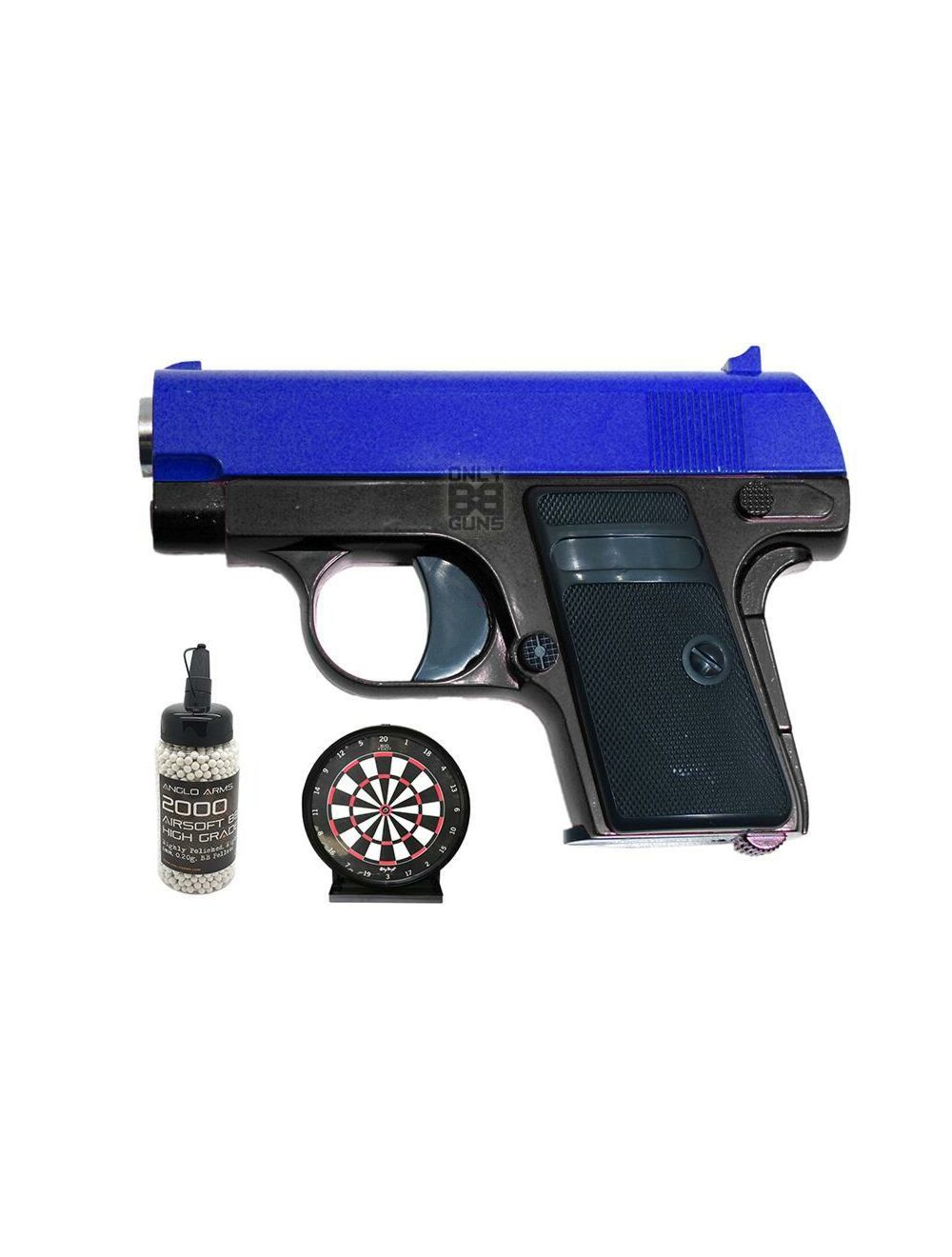 Galaxy G9 Spring Metal Pistol (G9 - Blue) with Big Foot 12" Sticky ...