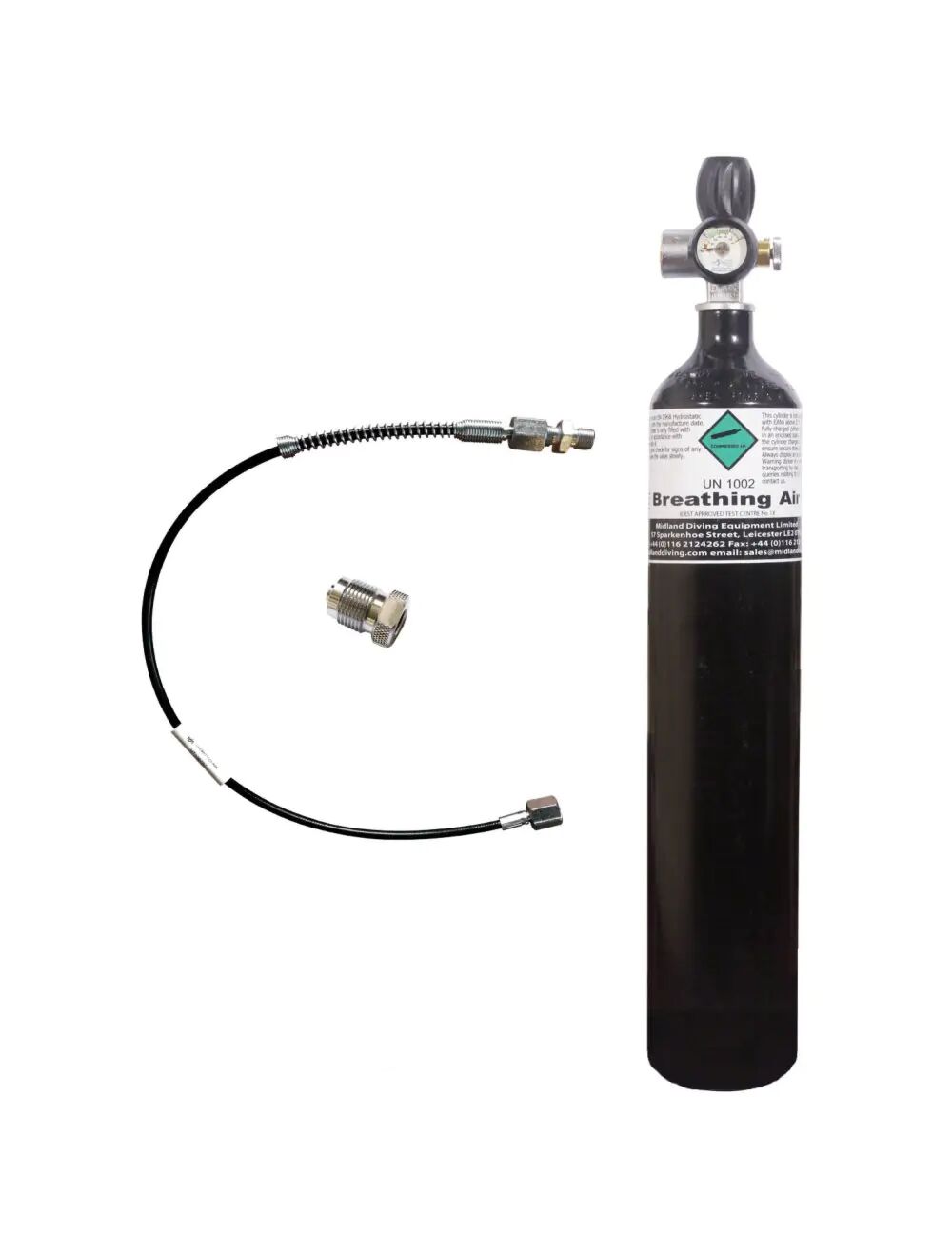 ACM 300 Bar Airgun Charging Cylinder with Jubilee Gun Valve, Gauge ...