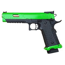 Army JW3 Baba Yaga Gas Blowback Pistol (Full Metal - Two-Tone Green ...