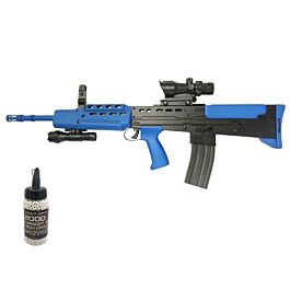 L85 Spring Rifle with Torch and Red Dot Sight and 2000 Rounds BB Pellet