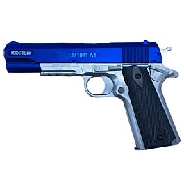 Colt 1911 Dual Tone Spring Pistol (BLUE - Metal Slide - Cybergun - 180131)